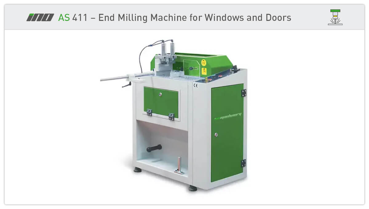AS 411 End Milling Machine for Windows and Doors | INO
